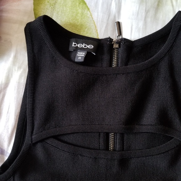 bebe | Dresses | Sexy Bebe Bodycon Bandage Dress With Cutout Over Upper ...